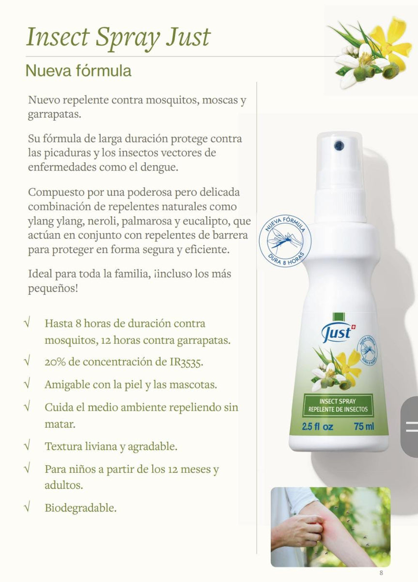 REPELENTE DE INSECTOS JUST SPRAY NUEVA FORMULA 75 ML – Farma Express