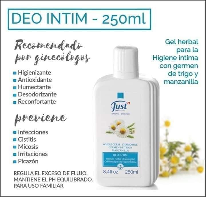 DEO INTIM JUST · GEL PARA LA HIGIENE ÍNTIMA – Farma Express